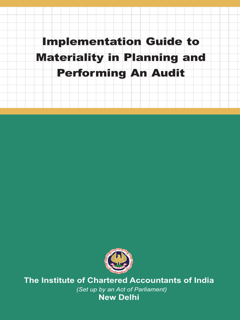Guide to Audit Materiality Standards | PDF | Audit | Financial Statement