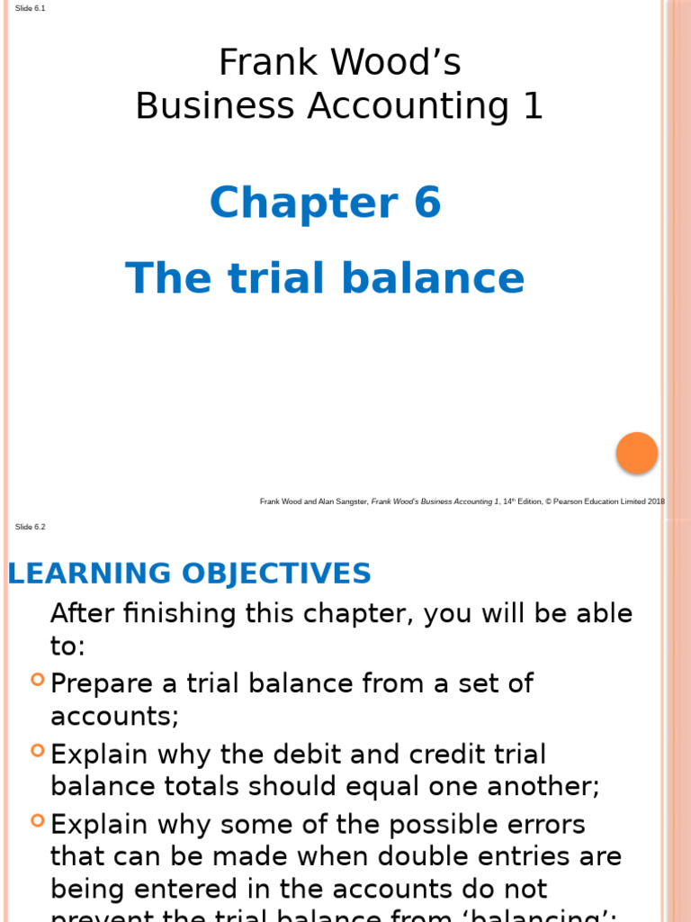 Preparing a Trial Balance | PDF | Debits And Credits | Business