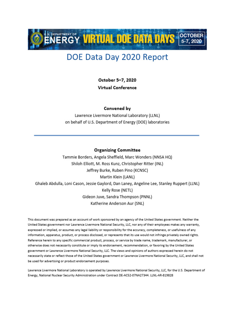 DATA DAYS REPORT 2020 | PDF | Metadata | Data