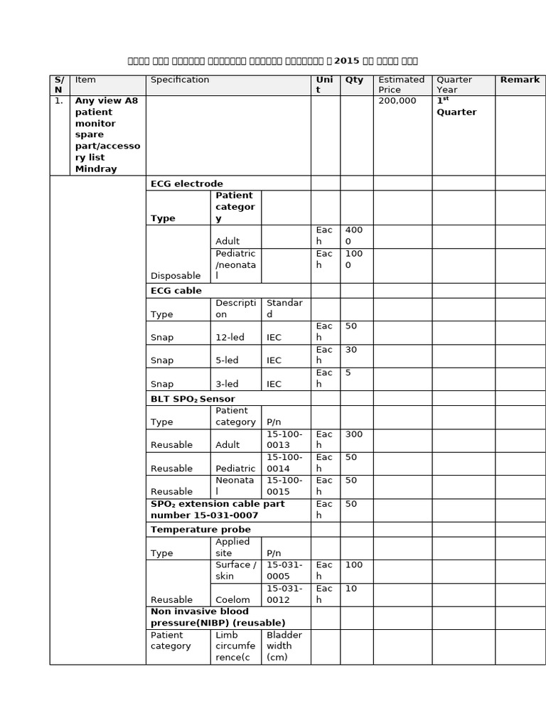 2016 purchasing plan for BME - | PDF | Capacitor | Electrical Engineering