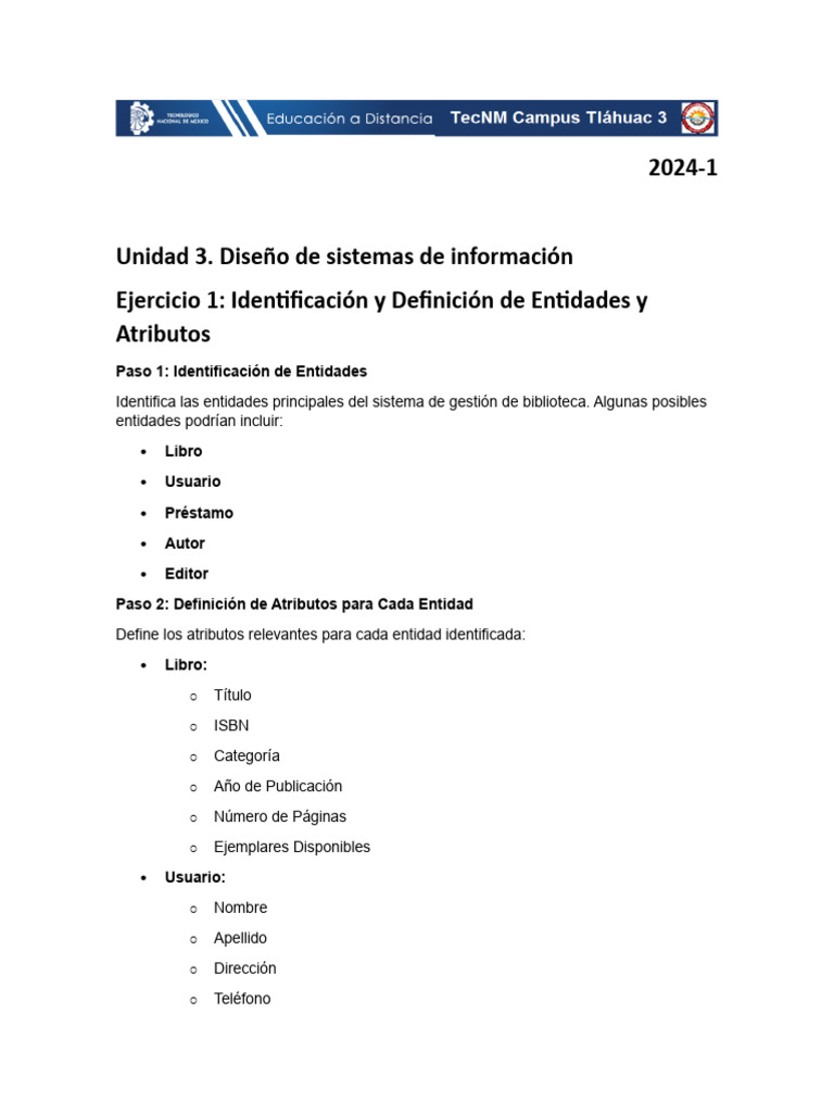 Unidad 3. Ejercicio1 | PDF