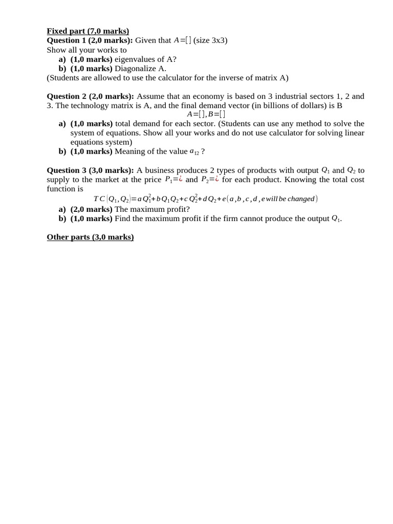 Sample Test TCC_Final | PDF