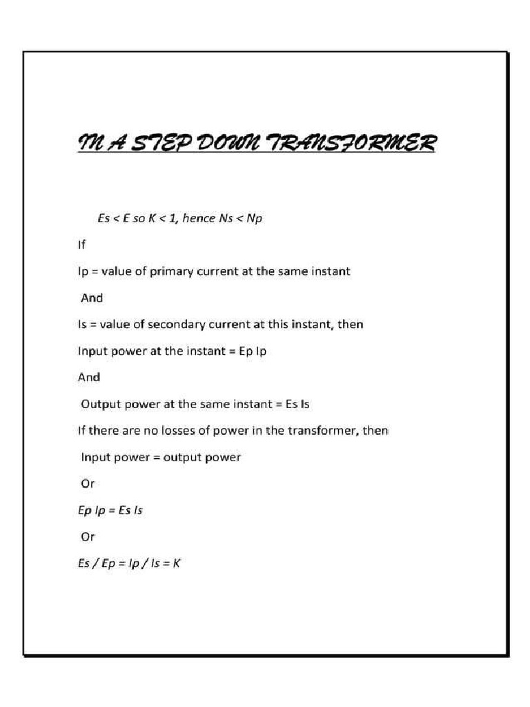 Transformer Class 12 Investigatory Project 9 638 | PDF