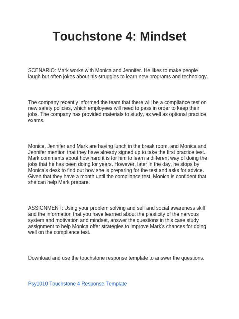 Psychology Touchstone 4 | PDF | Plagiarism | Learning