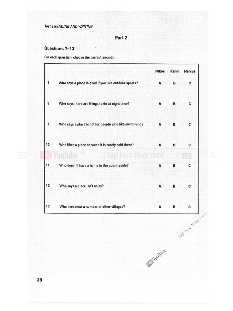 Test Ket | PDF