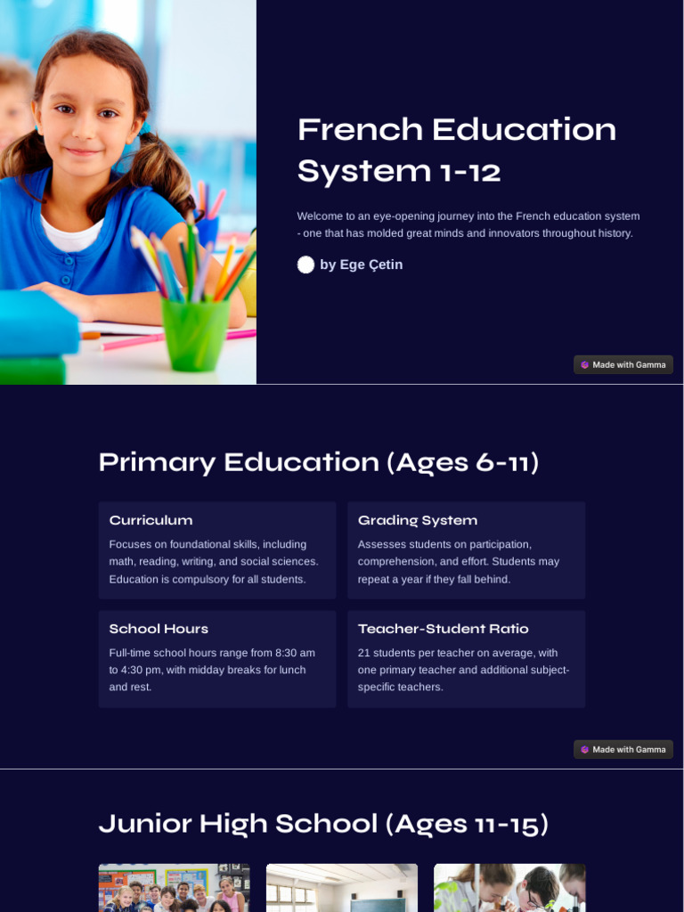 Overview of the French Education System | PDF | Curriculum