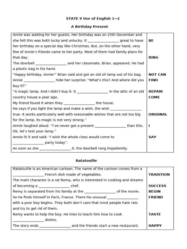 1 2 Present Ratatouille | PDF