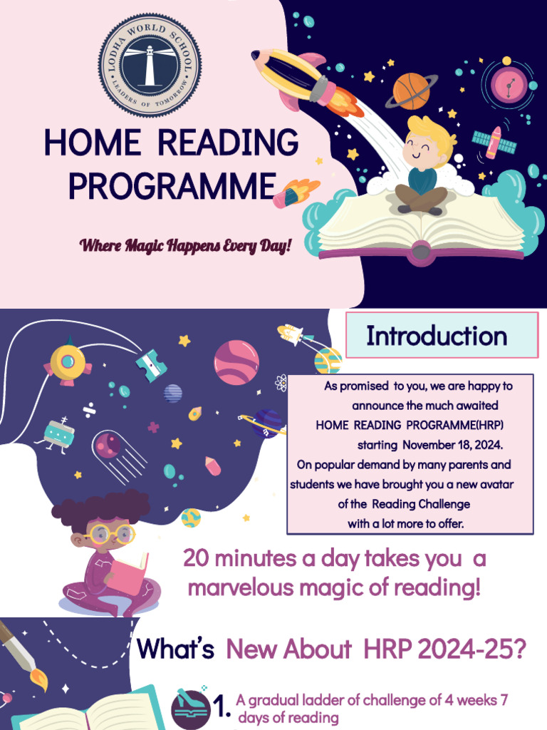 Home Reading Programme 2024-25 Guide | PDF | Human Communication | Learning