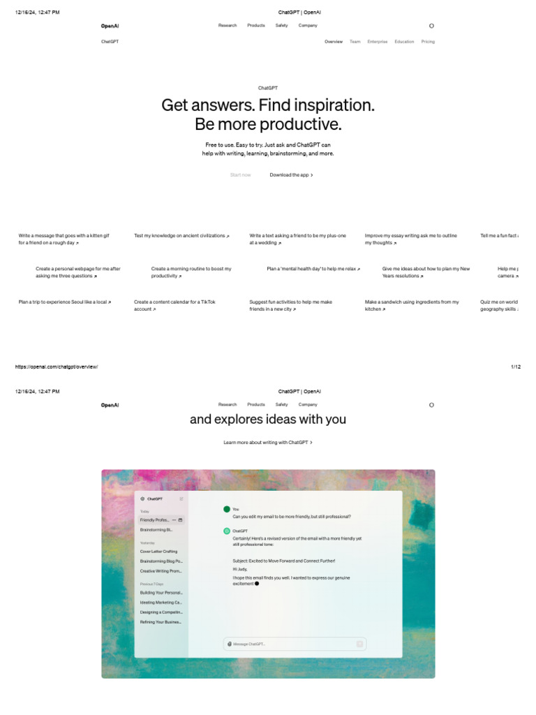 ChatGPT _ OpenAI | PDF | Computing | Software
