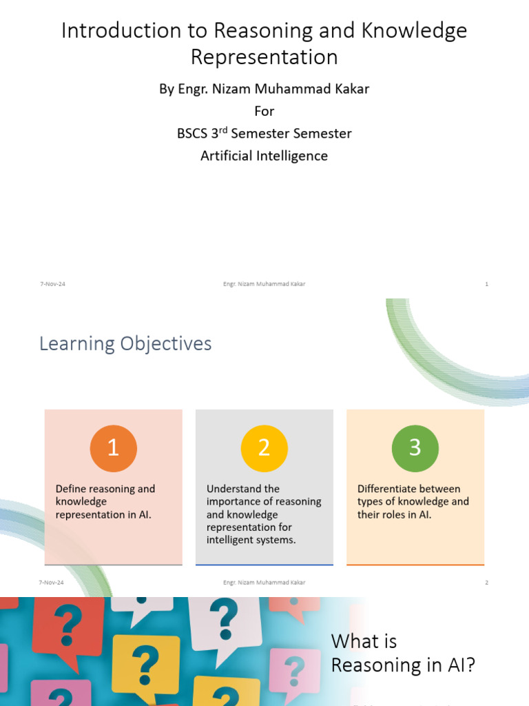 AI Knowledge Represention | PDF | Reason | Intelligence (AI) & Semantics