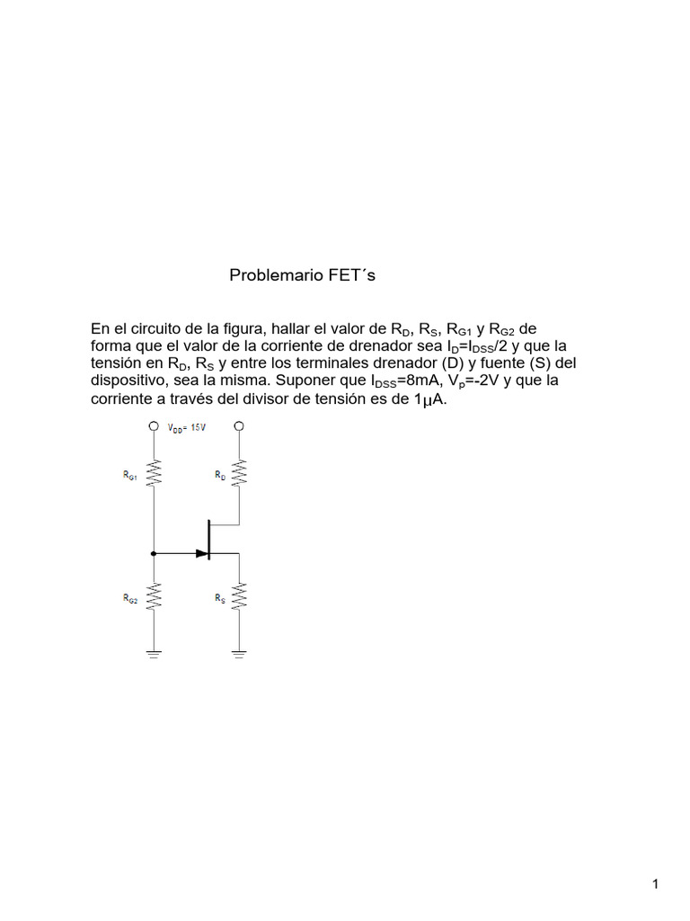 Problemario 3 Fet | PDF