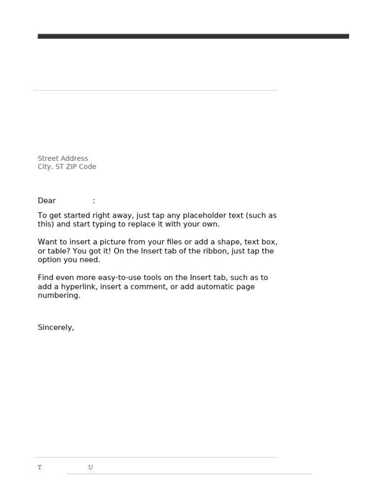 Business Letter Simple Design | PDF