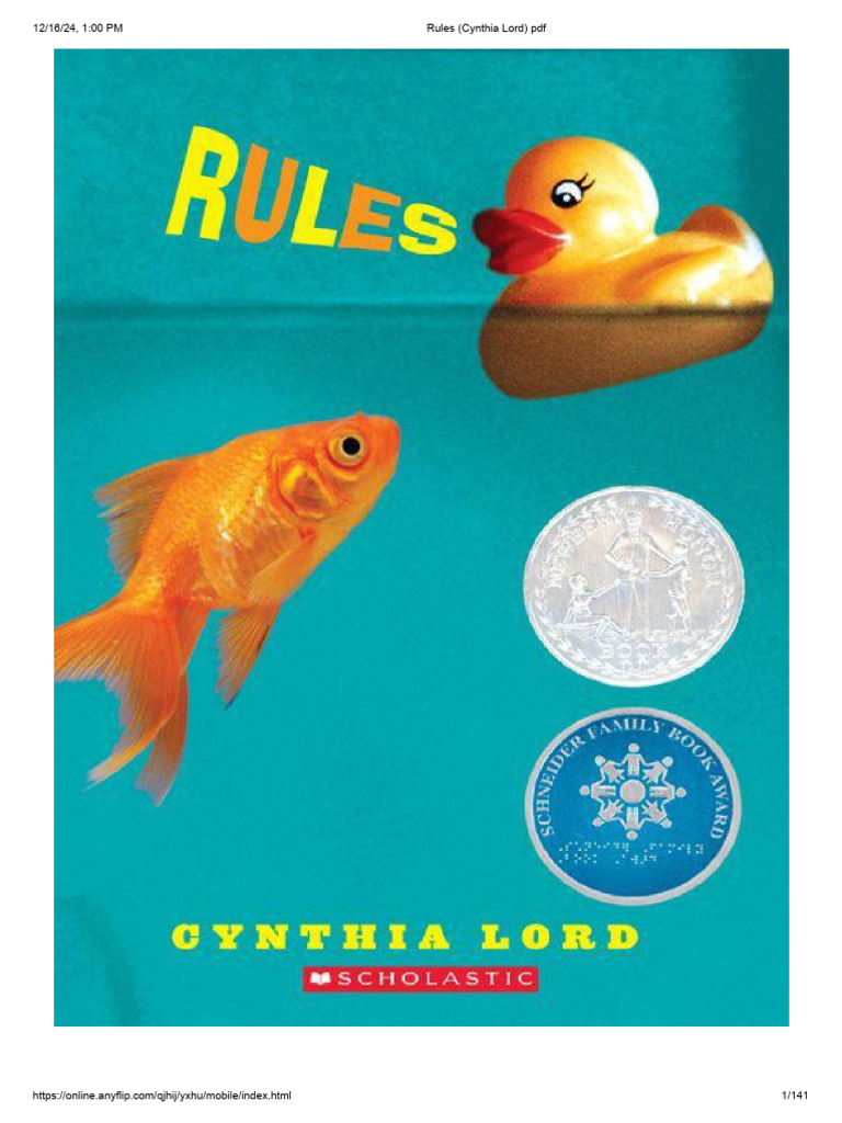 Rules (Cynthia Lord) pdf | PDF