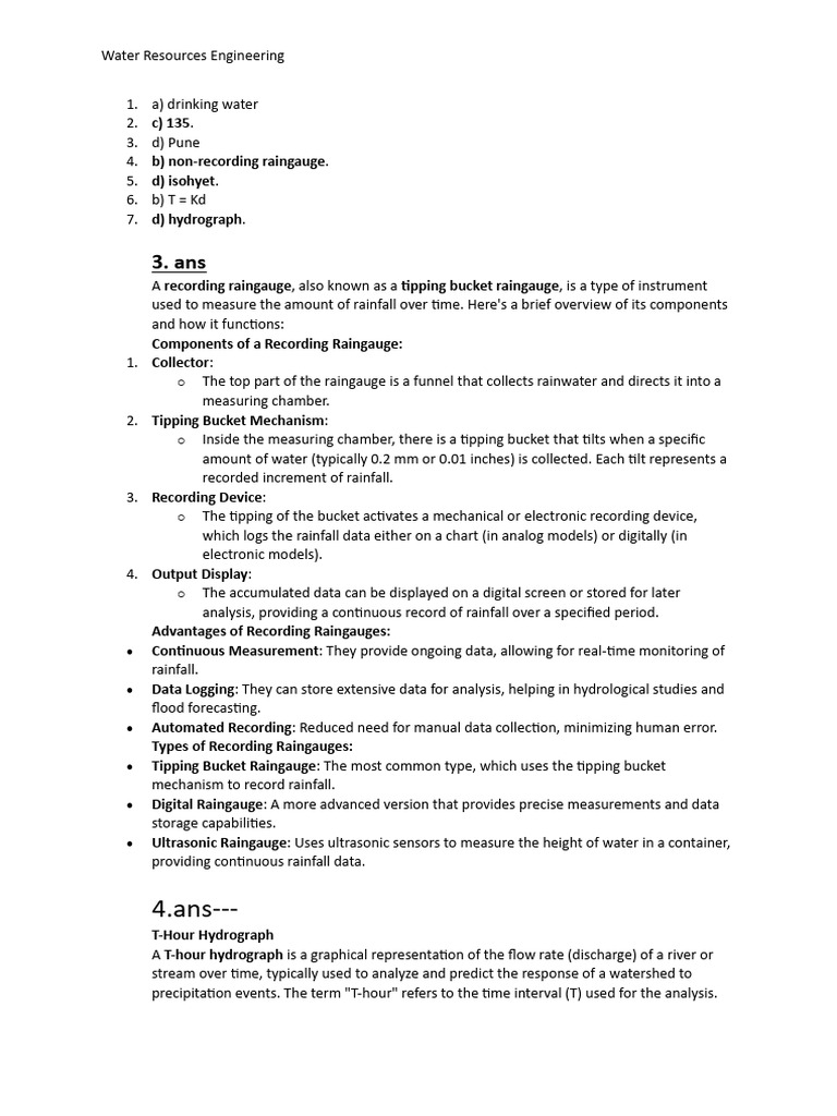 Water Resources Engineering | PDF | Surface Runoff | Precipitation