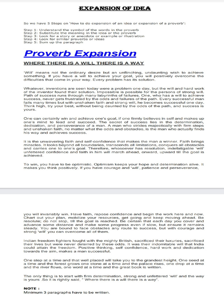 Expansion of Idea | PDF