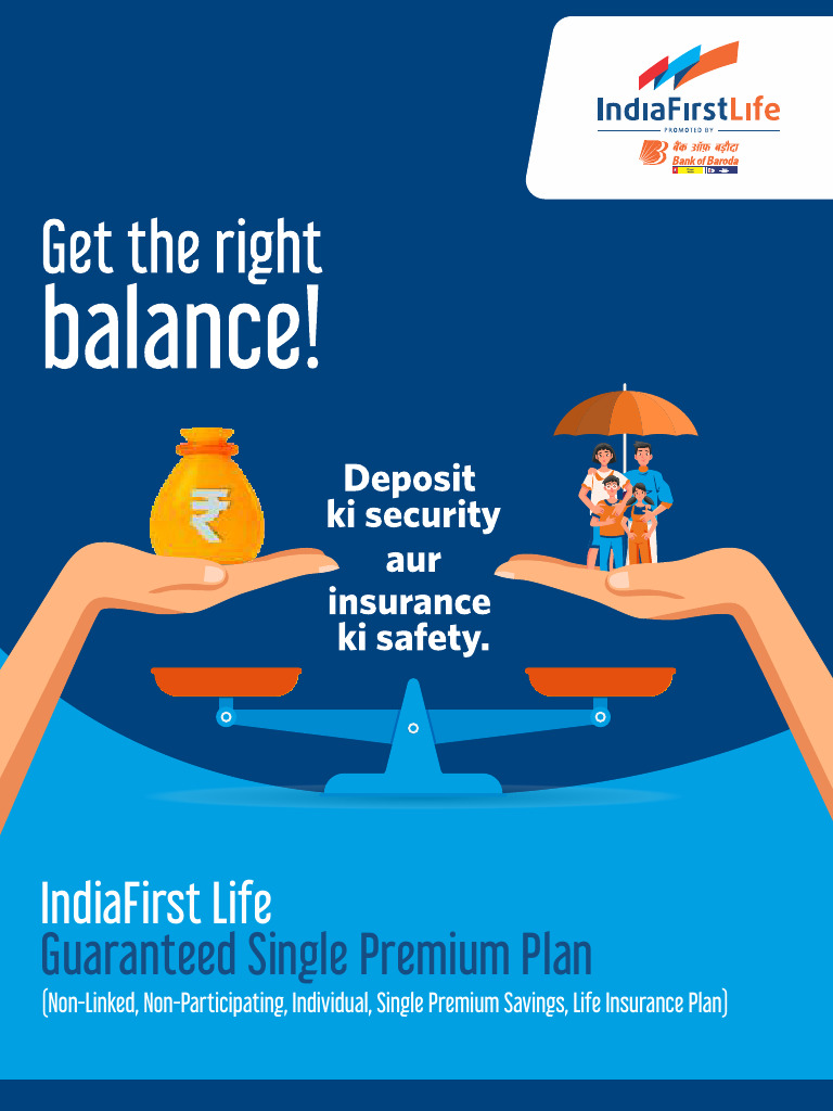 IndiaFirst Life Guaranteed Single Premium Plan - Brochure | PDF ...