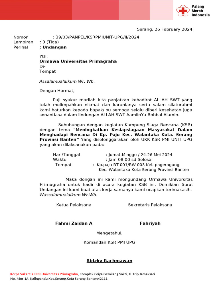 Undangan Ormawa | PDF