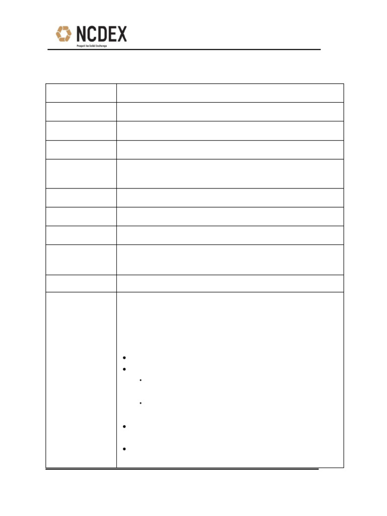 Turmeric Futures Contract Specs (TMCFGRNZM) | PDF | Hedge (Finance ...