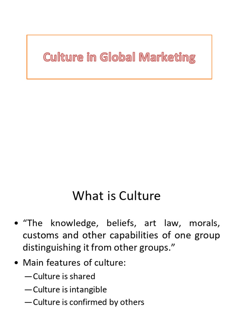 culture in marketing (1) | PDF | Aesthetics | Attitude (Psychology)