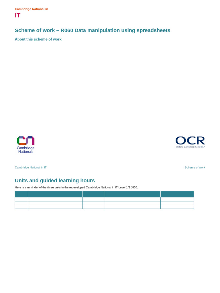 Data Manipulation Using Spreadsheets | PDF | Human–Computer Interaction | Spreadsheet