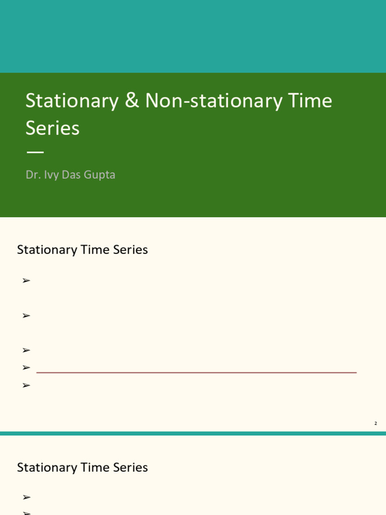 Stationary_Non-stationary_White Noise Time Series | PDF | Stationary ...