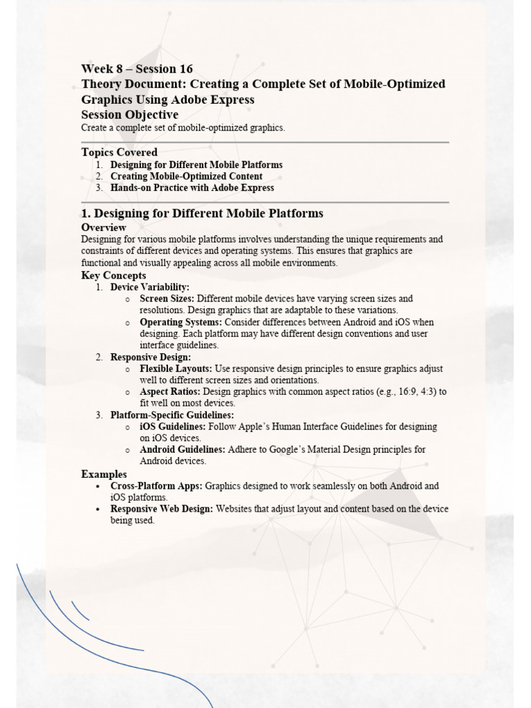 Graphic Design and Multimedia - Week 8 - S2 - Study Material | PDF ...