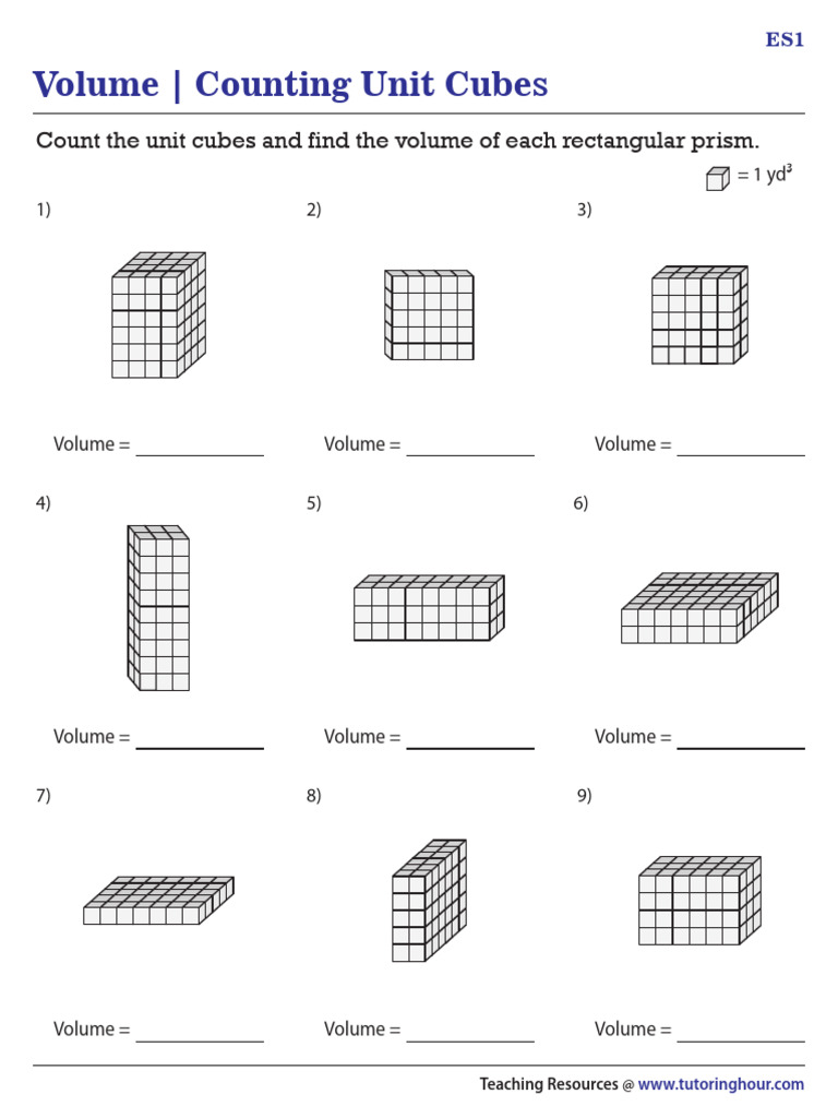 Rectangular Prisms Easy 1 | PDF