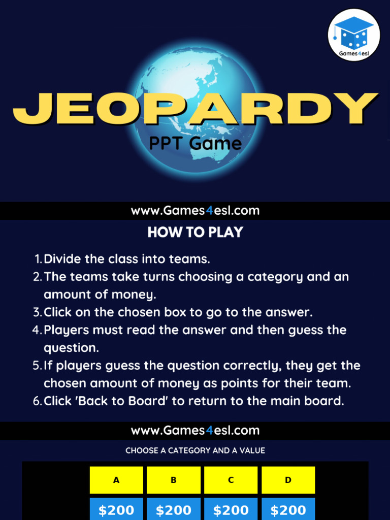 JEOPARDY-TEMPLATE | PDF