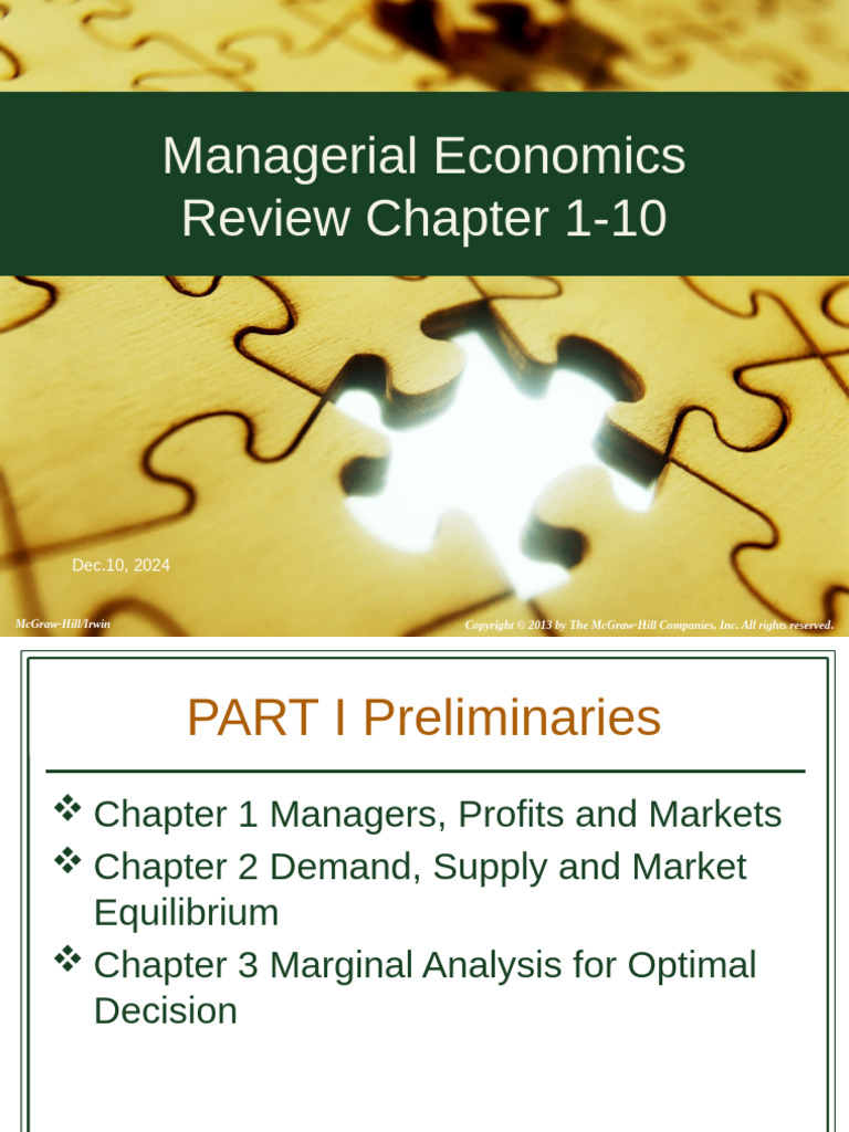 Managerial Economics - Review | PDF | Utility | Demand