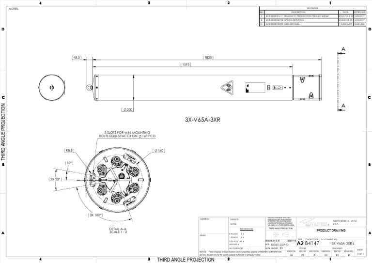 3X-V65A-3XR Line Drawing (Thân Thiện) | PDF