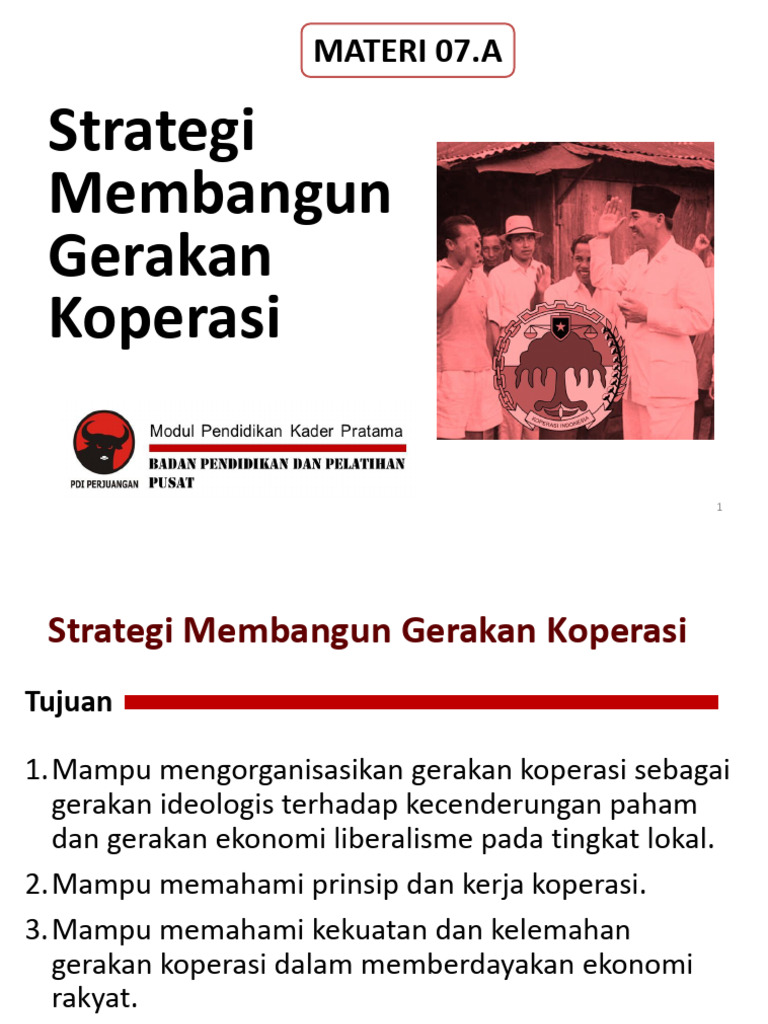 Materi 07A. Membangun Gerakan Koperasi (Rev2A) | PDF