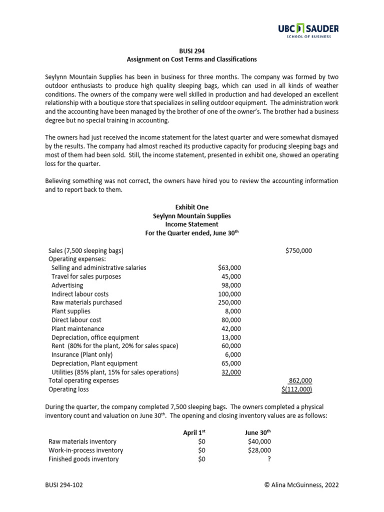 Module 1 Assignment | PDF | Inventory | Income Statement