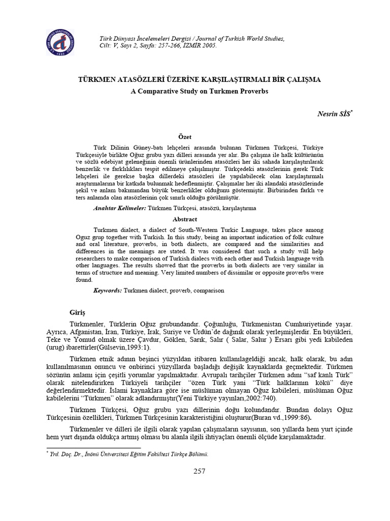 T - Rkmen Atas - Zler - Zer - Ne Kar - Ila - Tirmali B - R - Ali - Ma (#380869) - 407084 | PDF