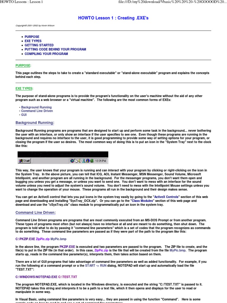 HOWTO Lessons - Lesson 1 | PDF | Command Line Interface | Graphical User Interfaces