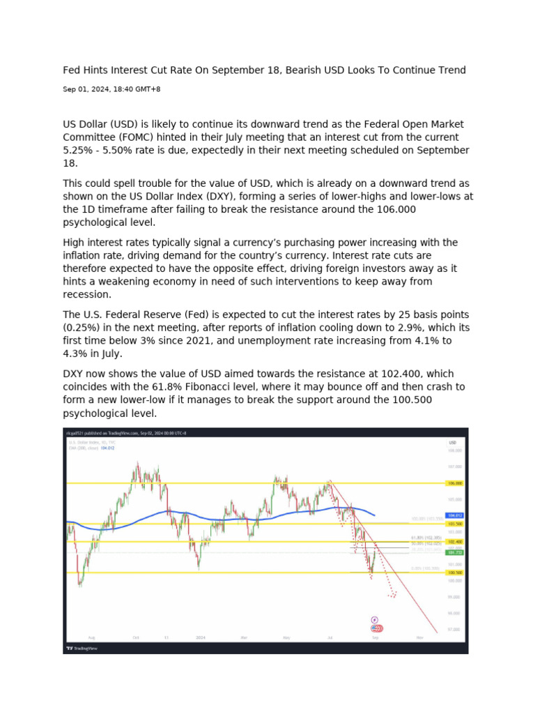 Interest Rate Cut On September | PDF