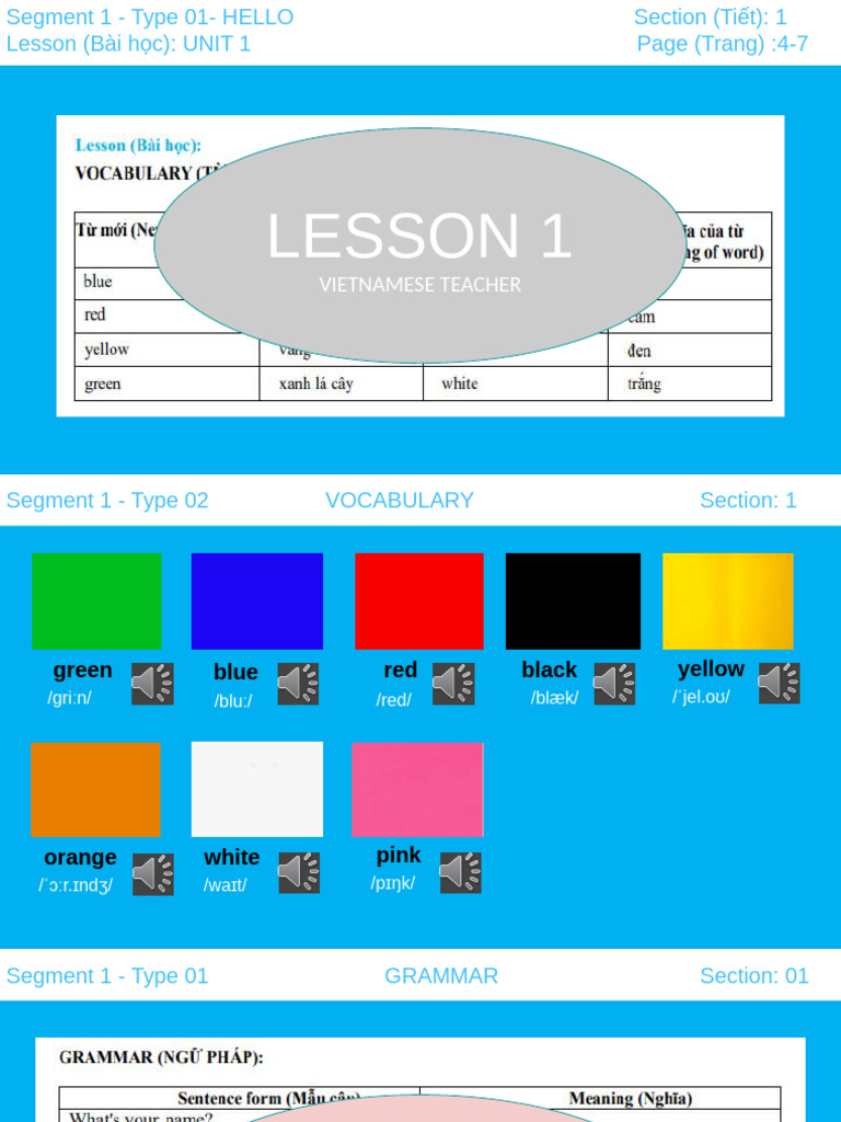 LESSON 1 PRE - STARTERS 2 POWERPOINT | PDF