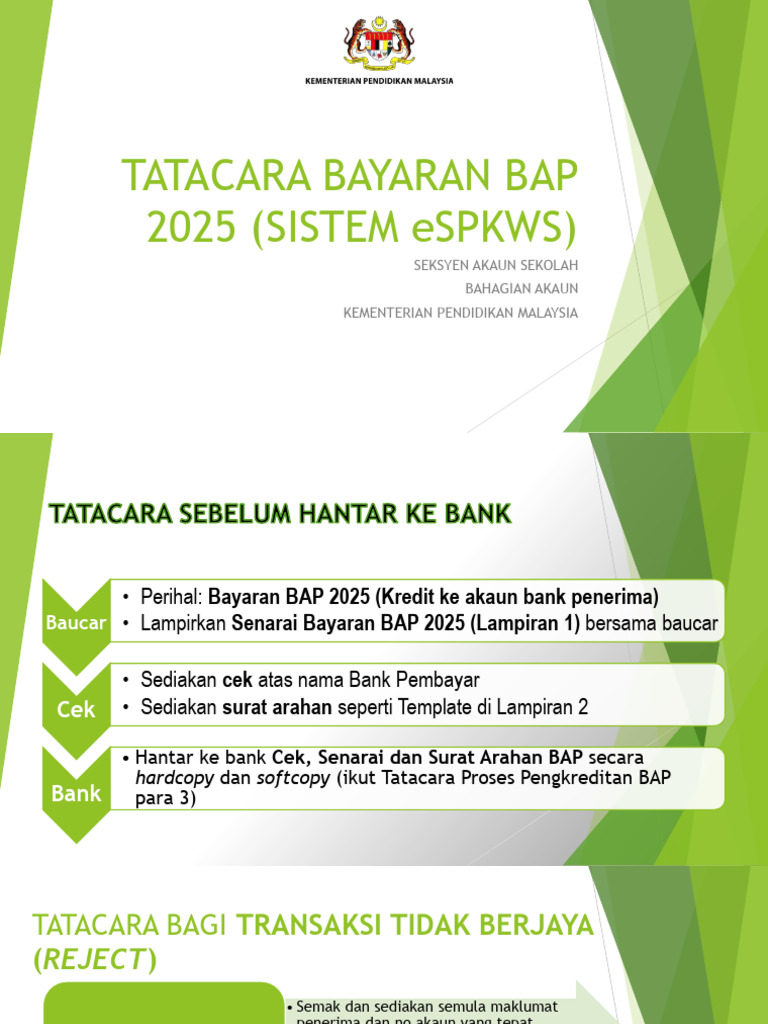 13122024 Slide Tatacara Pengkreditan BAP Ke Akaun Bank (ESPKWS) | PDF