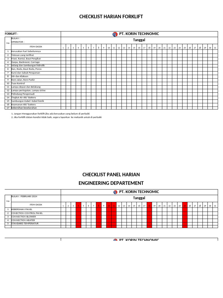 Checklis Audit | PDF