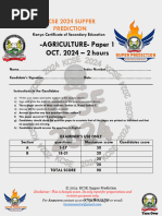 Kcse 2023 Math P1 MS | PDF