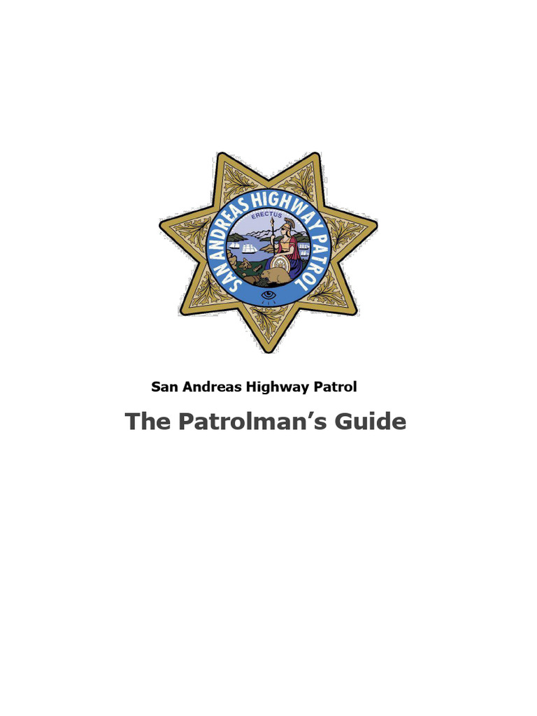 SAHP Patrolman's Guide Overview | PDF | Traffic | Miranda Warning