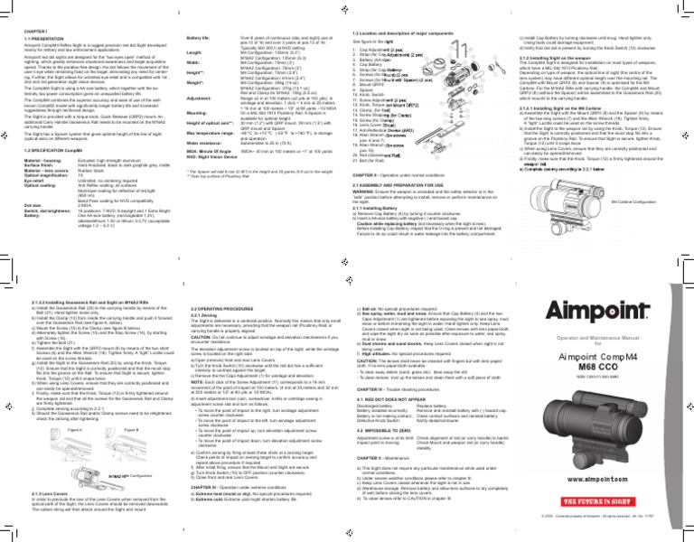 Manual Comp4 m68 Cco | PDF | Screw | Tools