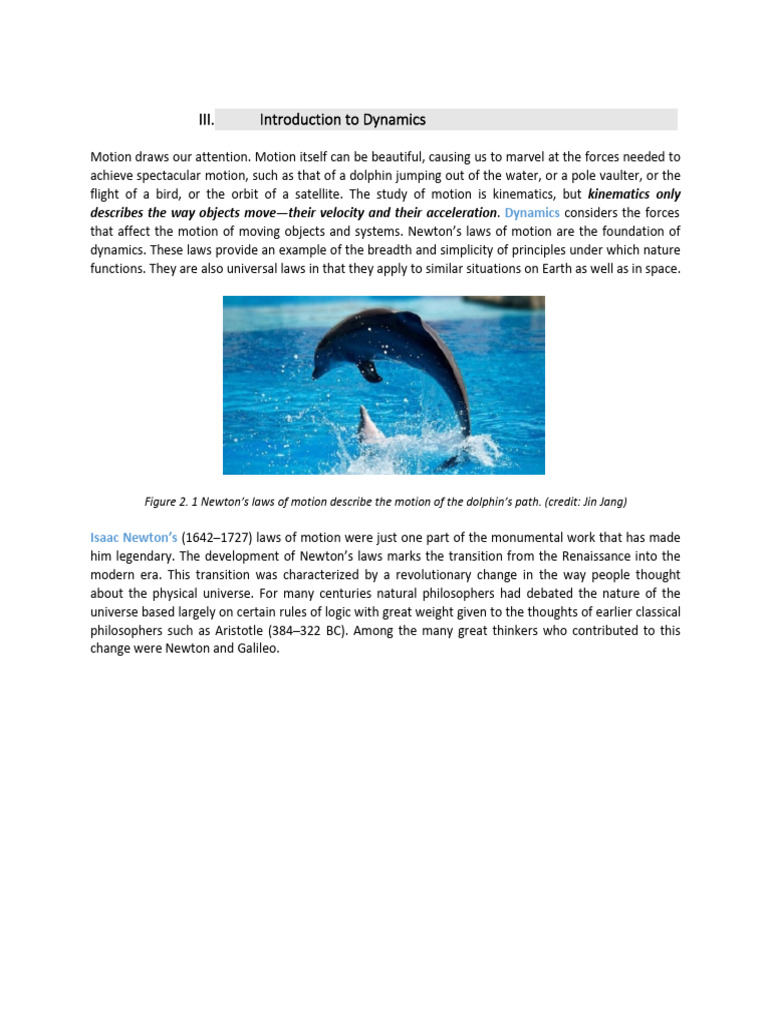 Discussion (Dynamics) | PDF | Force | Newton's Laws Of Motion
