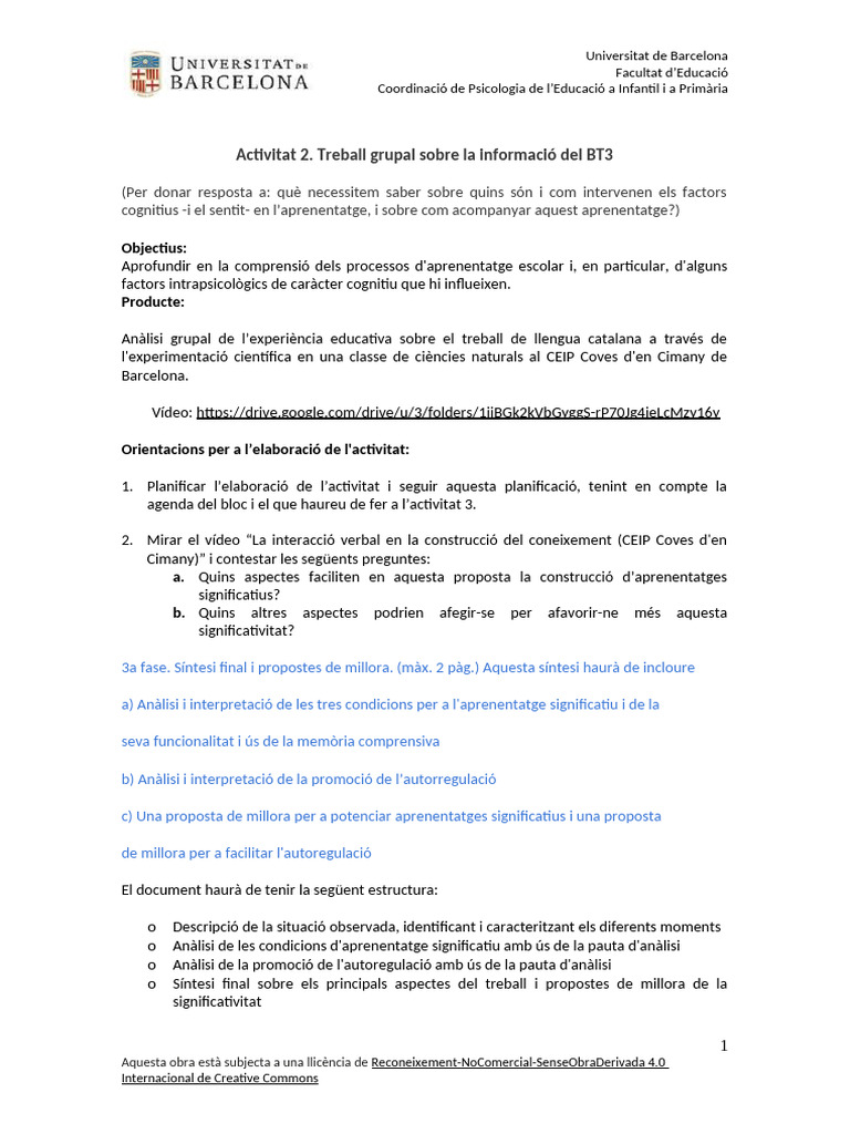 Psicología UB | PDF