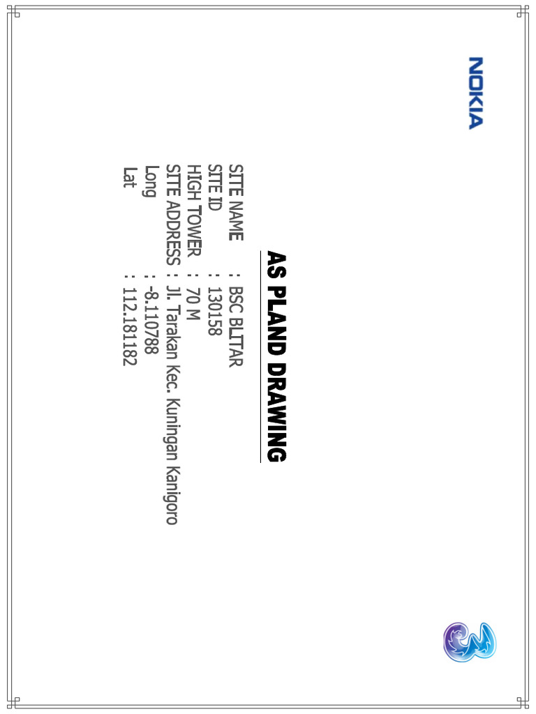 BSC Blitar Drawing Plan | PDF | Electric Power | Electrical Engineering