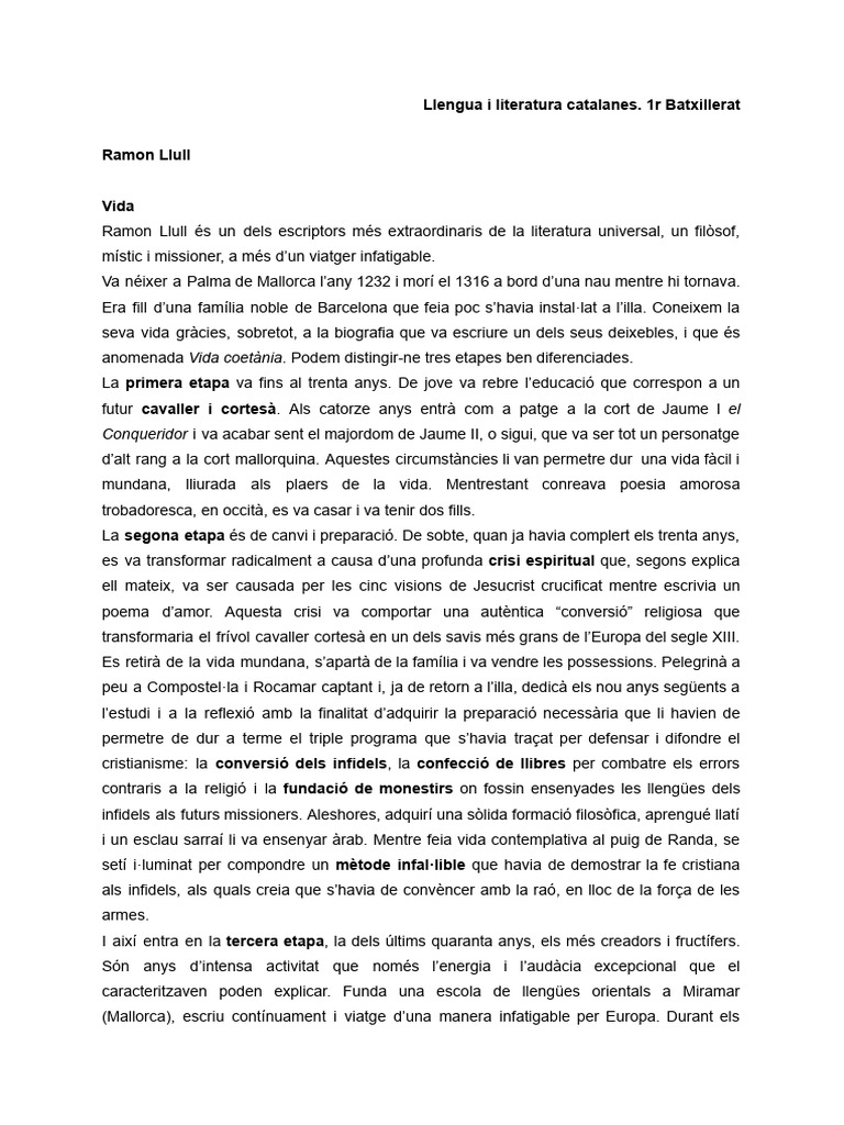 Ramon Llull | PDF