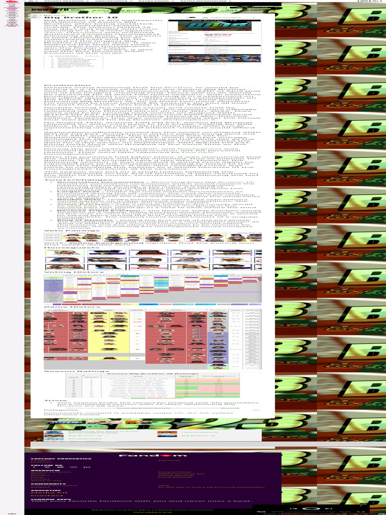 Big Brother 18 Big Brother Long Term Wiki Fandom 2 | PDF | Reality ...