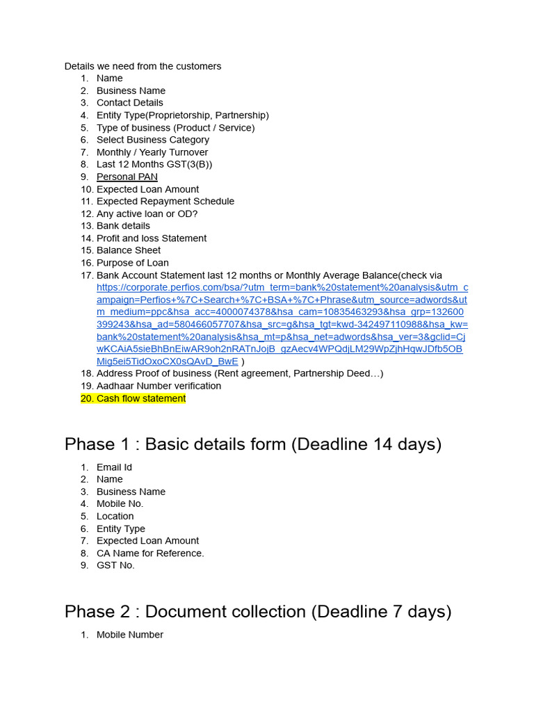 Phases For Customer | PDF