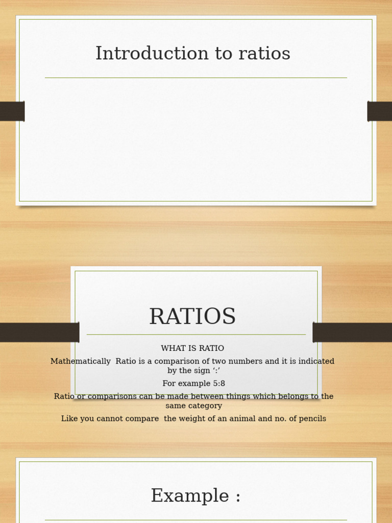 Understanding Ratios: Basics & Examples | PDF