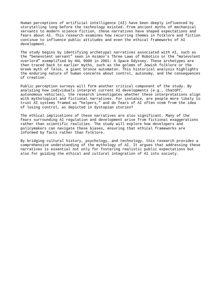 The Mythology of AI - How Folklore and Fiction Shape Perceptions of ...