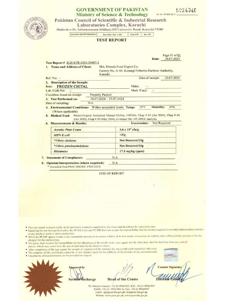 Lab Test Report | PDF